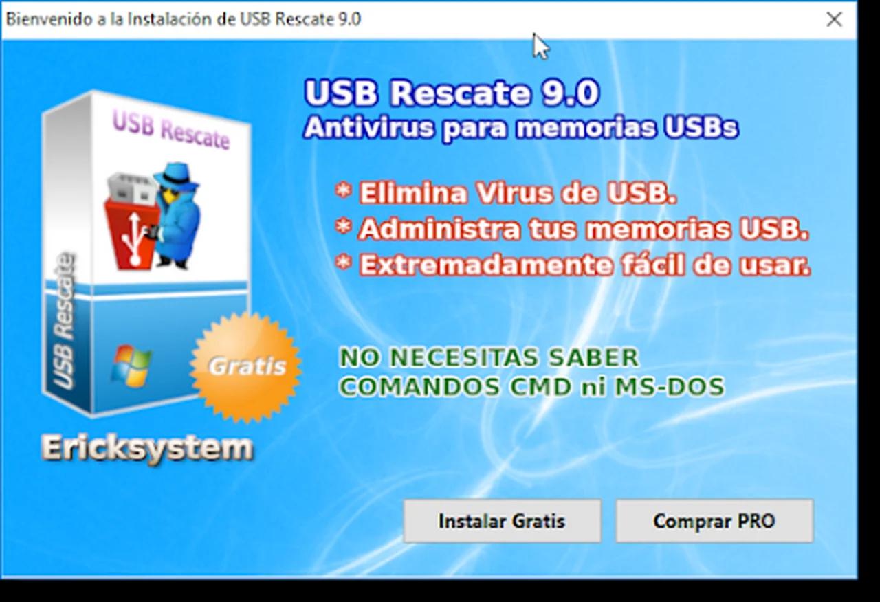 USB Rescate v9.2 Pro Español + Portable, Antivirus Para Memorias USB