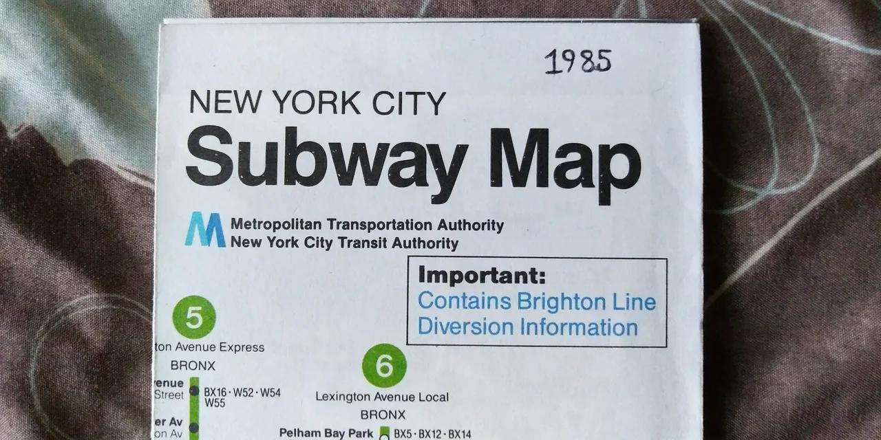 The 1985 NYC Subway Map