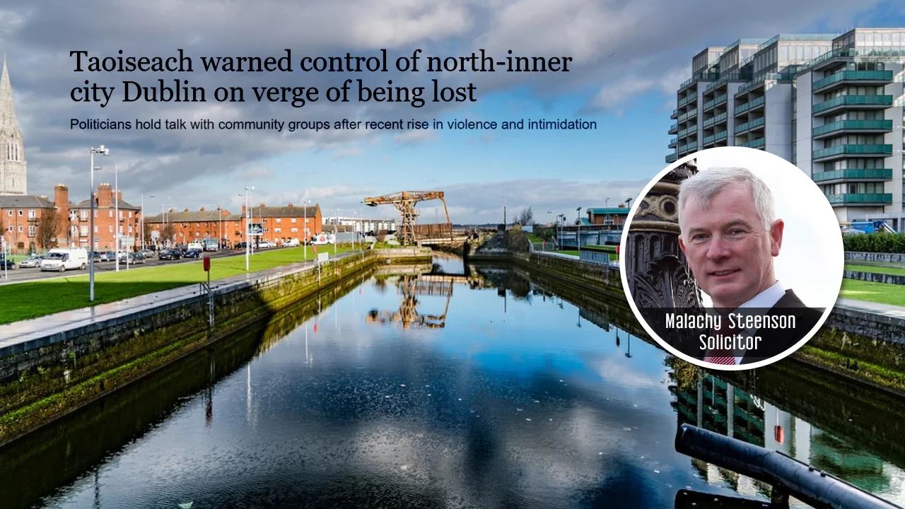 Solicitor Malachy Steenson speaking on the increased violence in his ...