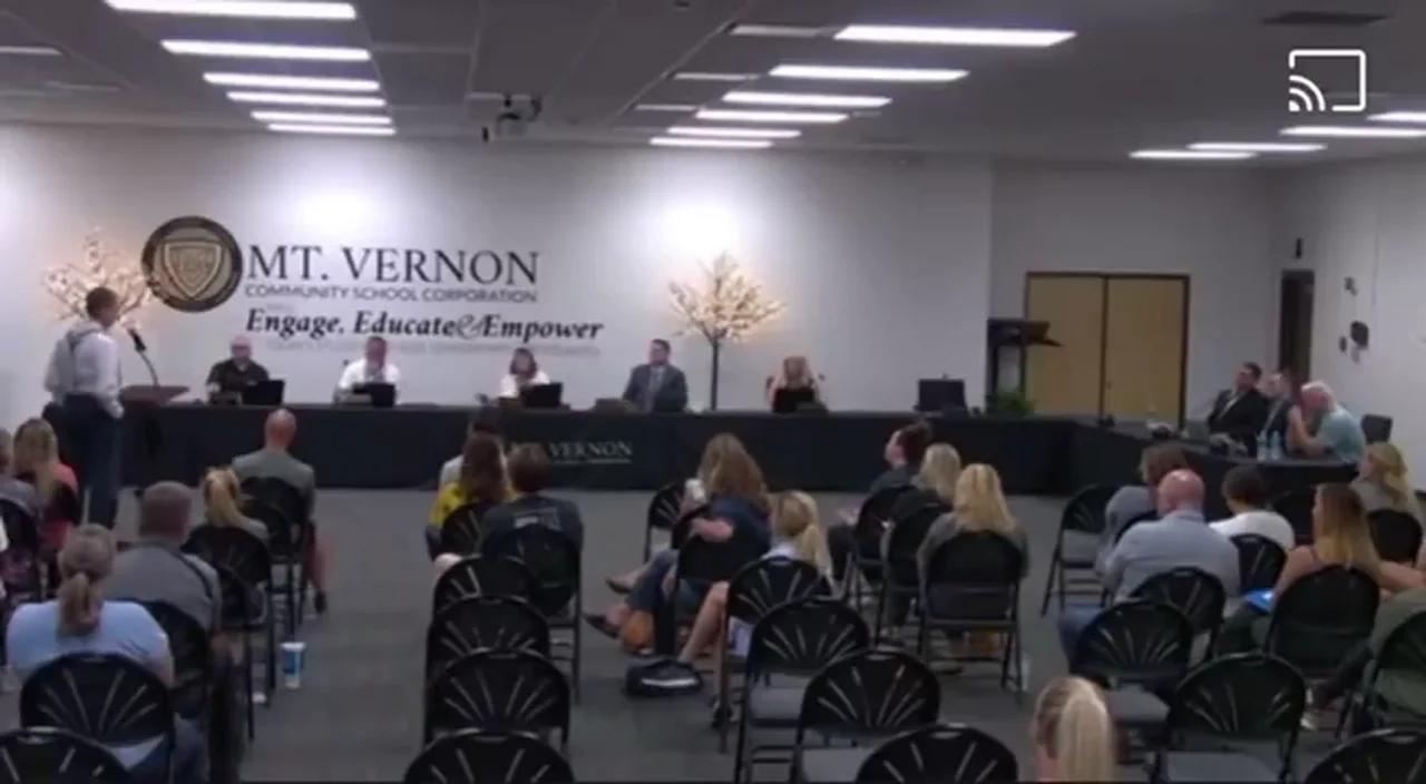 Dr. Dan Stock's speech to Mount Vernon School Board (Indiana)
