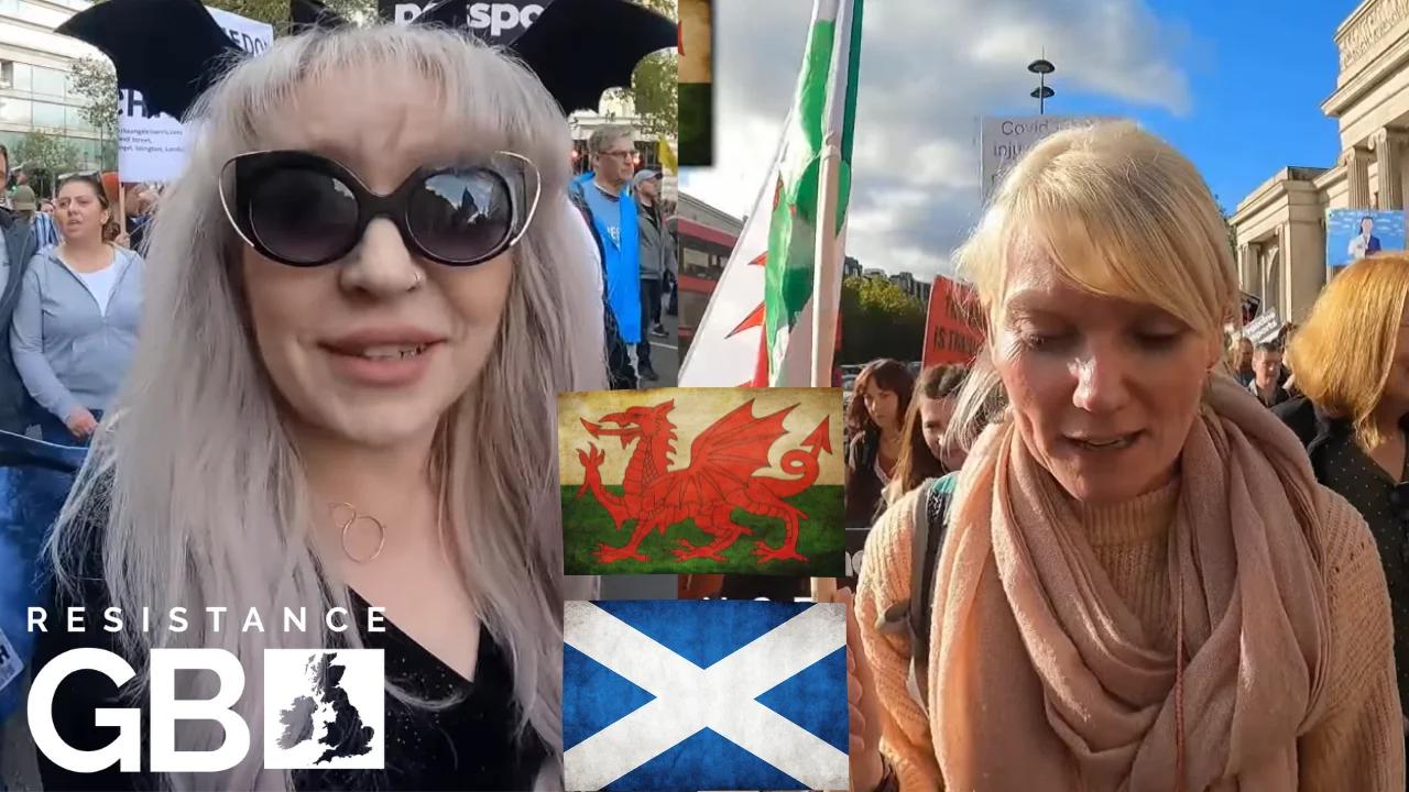 Welsh & Scottish Protesters on the Introduction of Domestic Passports