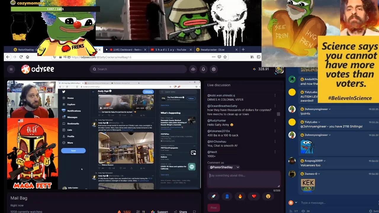 This is The Salty Cracker's livestream from 4-12-21. www ...