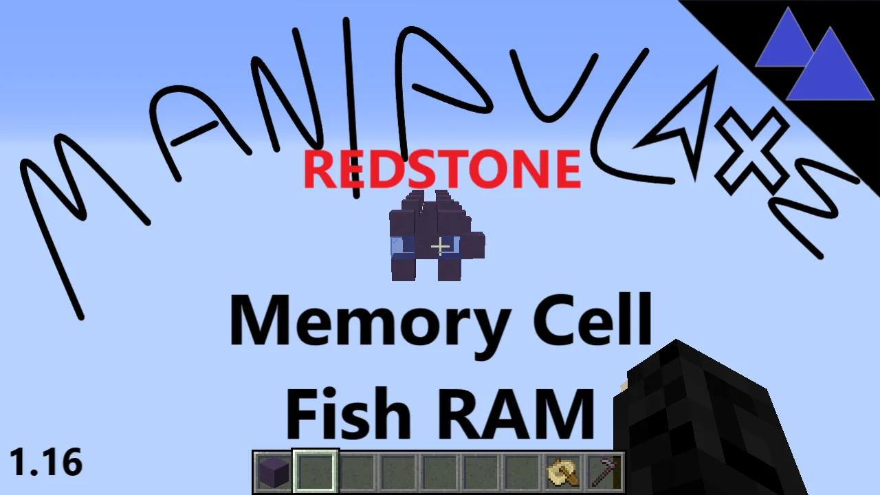 Manipulate Redstone - Memory Cell Fish RAM
