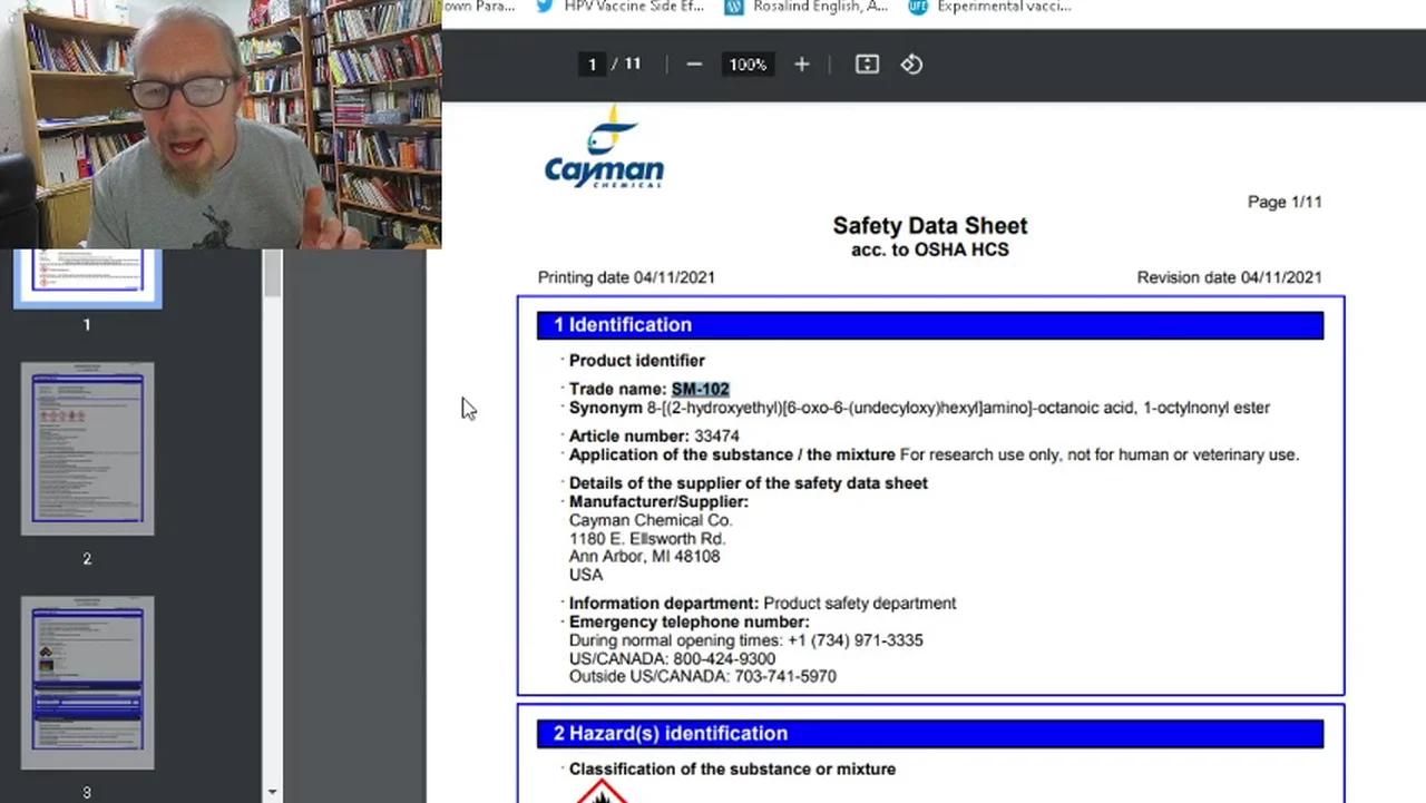 IMPORTANT!!! Deadly Ingredient in Moderna vaccine? SM-102?