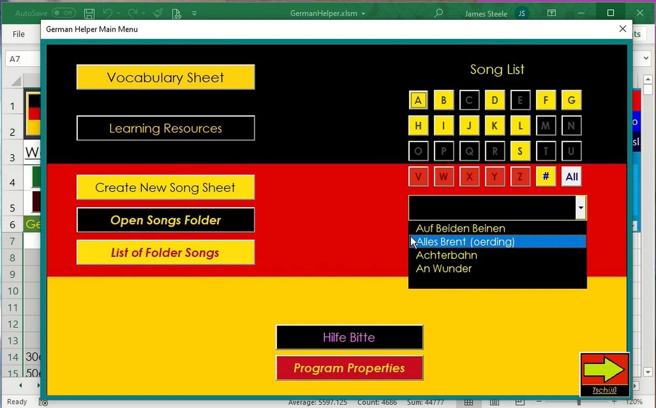 Song Selection and Setting URL Link