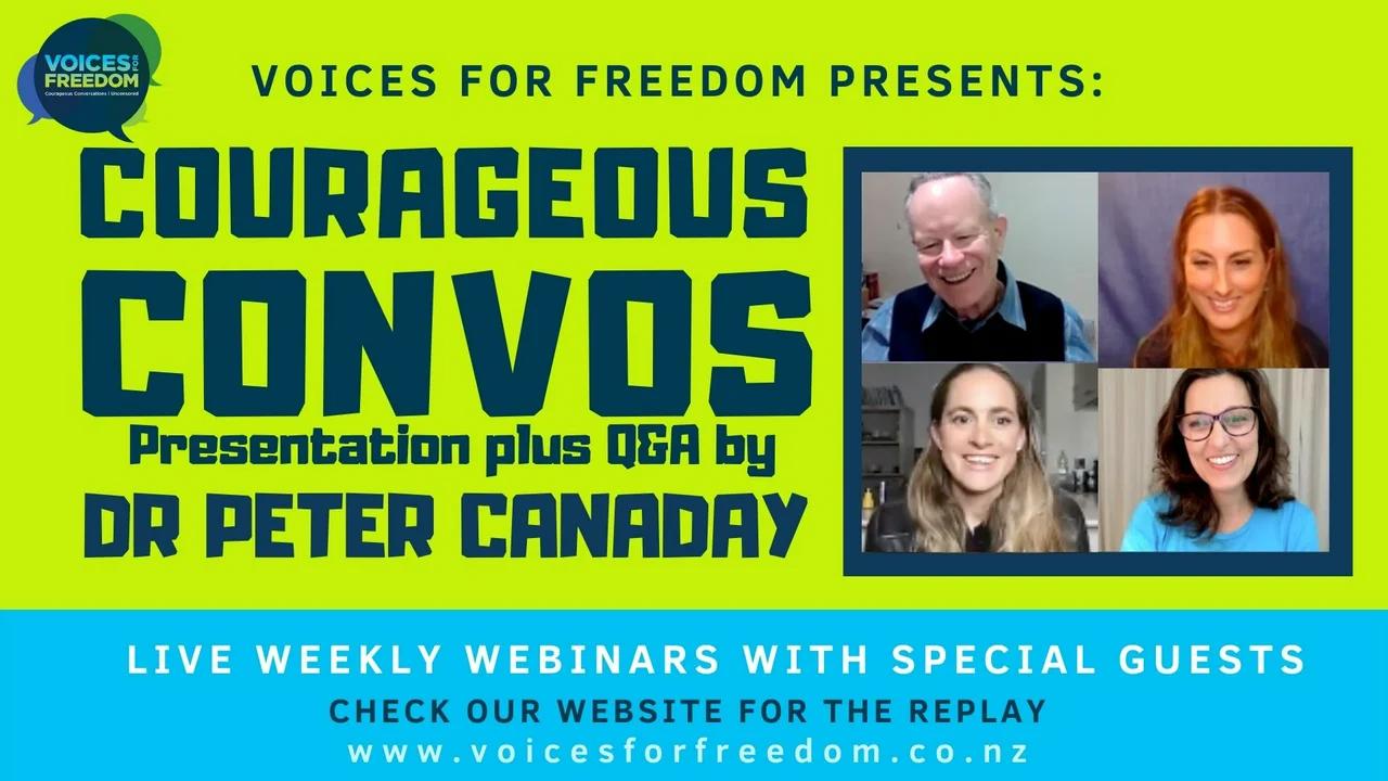 Dr Peter Canaday Presentation plus Q&A 19 August 2021