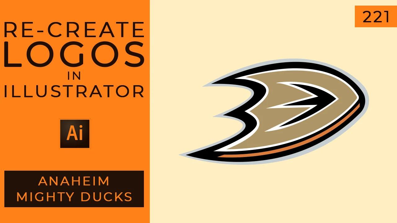 Re-create the Anaheim Mighty Ducks logo in Adobe Illustrator