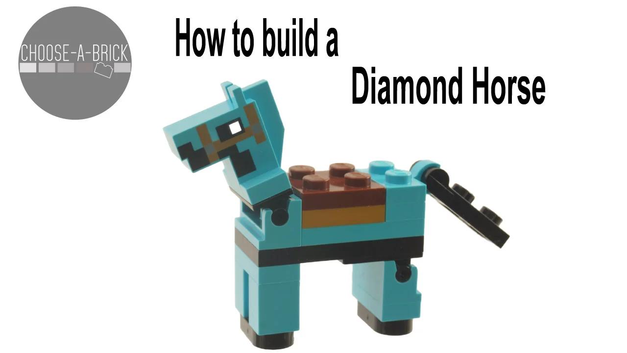 How To Build a LEGO Minecraft Diamond Horse?