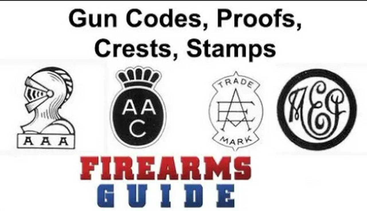 Visual Guide for Gun Marks, Crests, Stamps, Proof Marks and Gun Codes