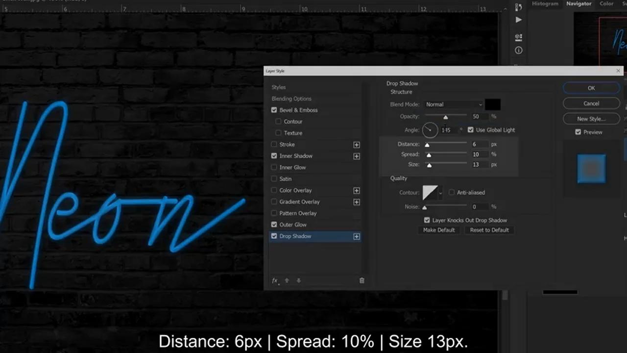 Photoshop Tutorial Neon Text Effect