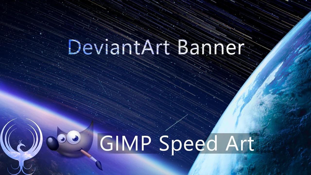 Making a DeviantArt Banner | GIMP Speed Art