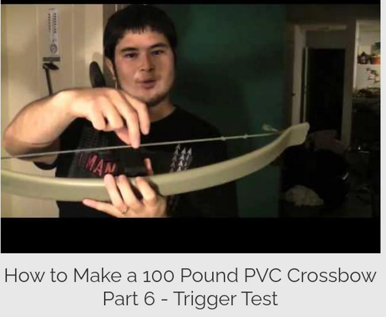 How to make a 100 pound PVC crossbow - Part 6 of 11 - Backyard Bowyer