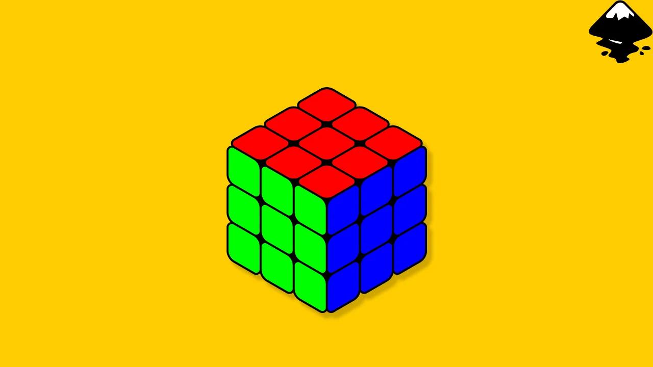 Create an axonometric Rubik's cube in Inkscape