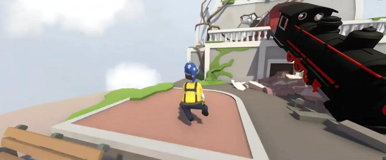 "Human Fall Flat:" Train Level - Faster Path
