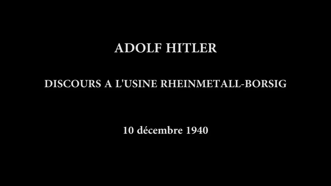 Discours d'hitler sur la démocratie