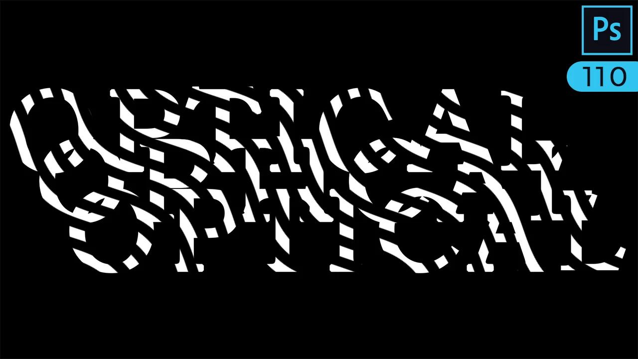 Optical Illusion text effect in Adobe Photoshop