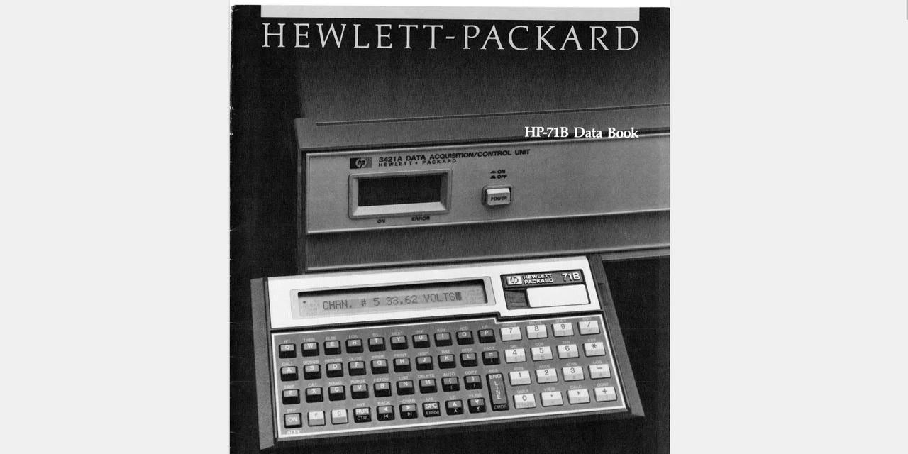 HP 71B Data Book