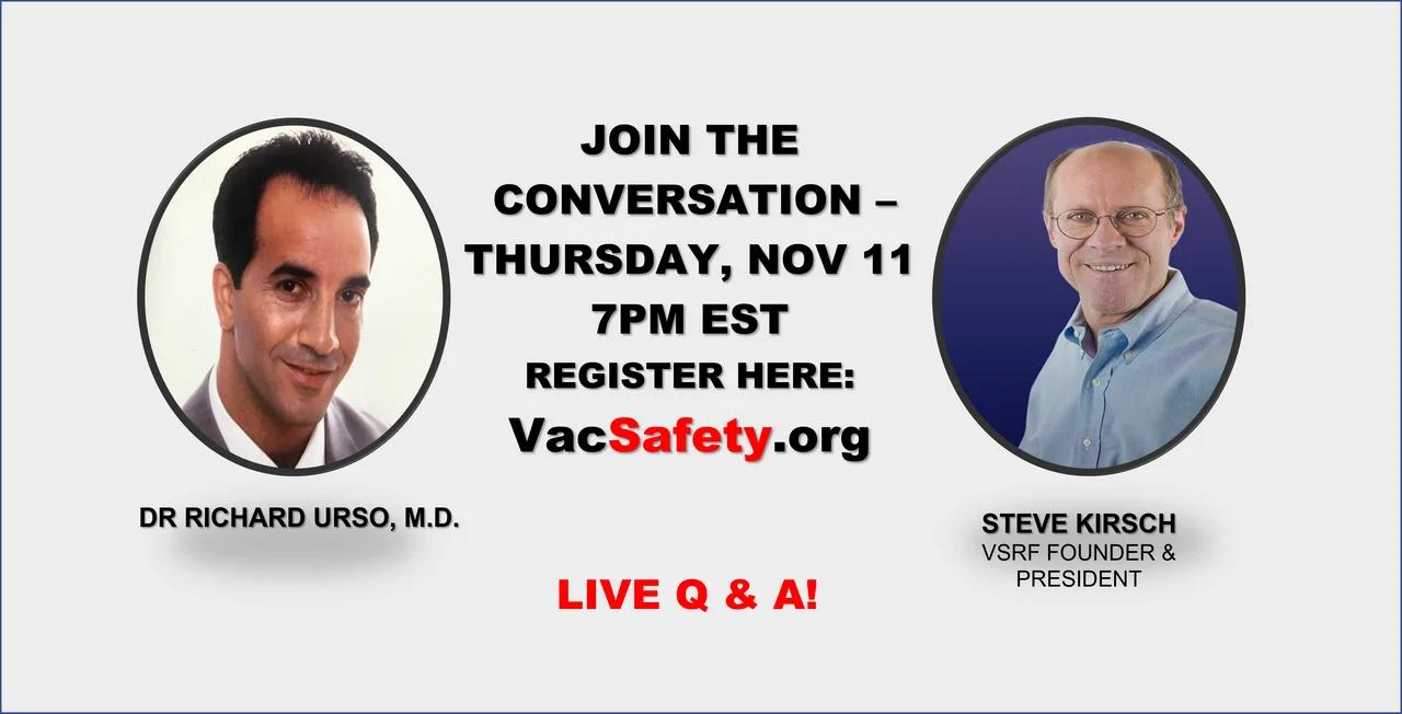 VSRF's Weekly Update, November 11, 2021: Dr. Richard Urso