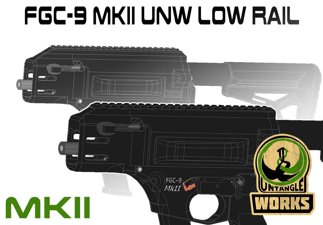 FGC-9 MKII UNW BOLT on low rail UPPER set