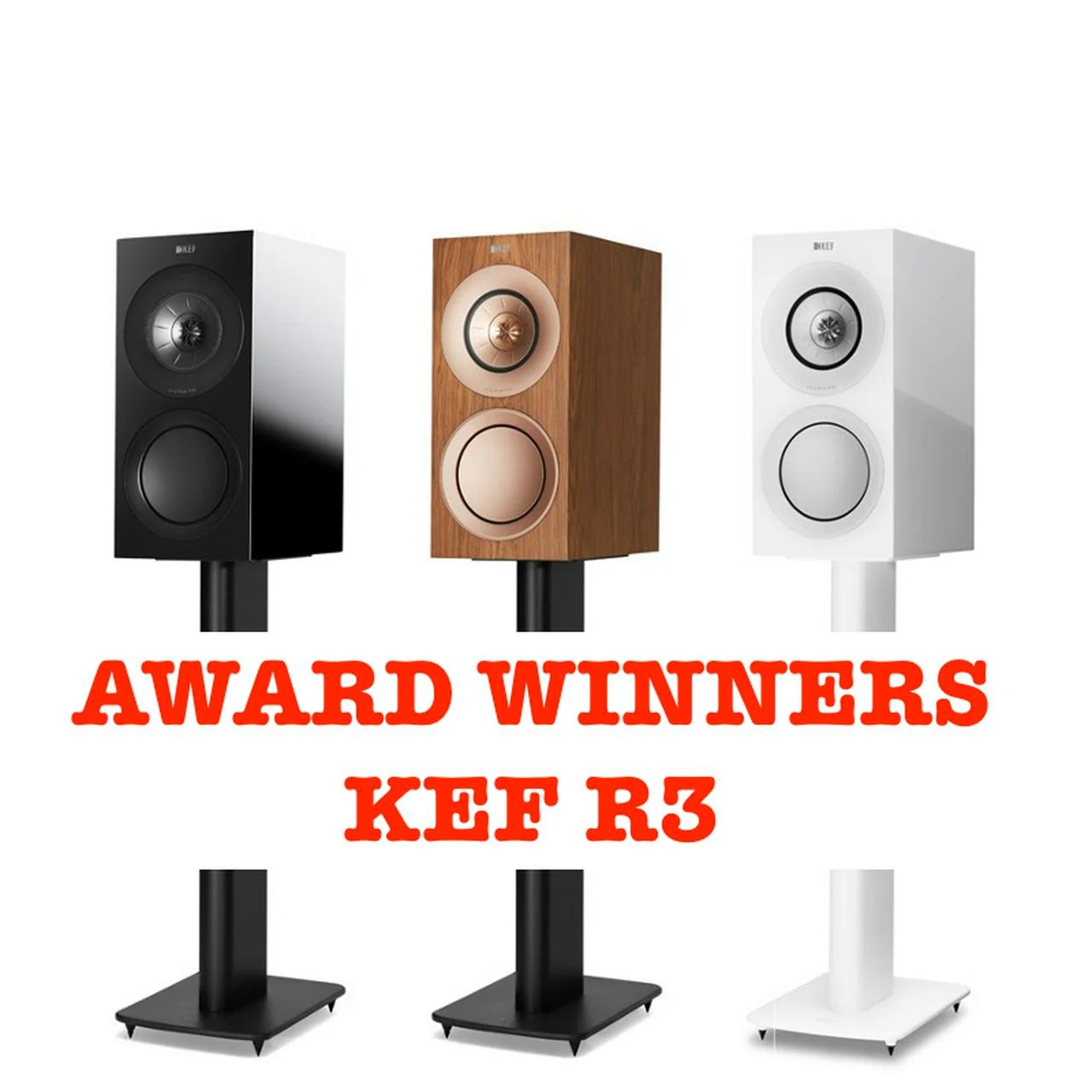 KEF R3 AWARD WINNING STAND MOUNT/BOOKSHELF HIFI SPEAKERS