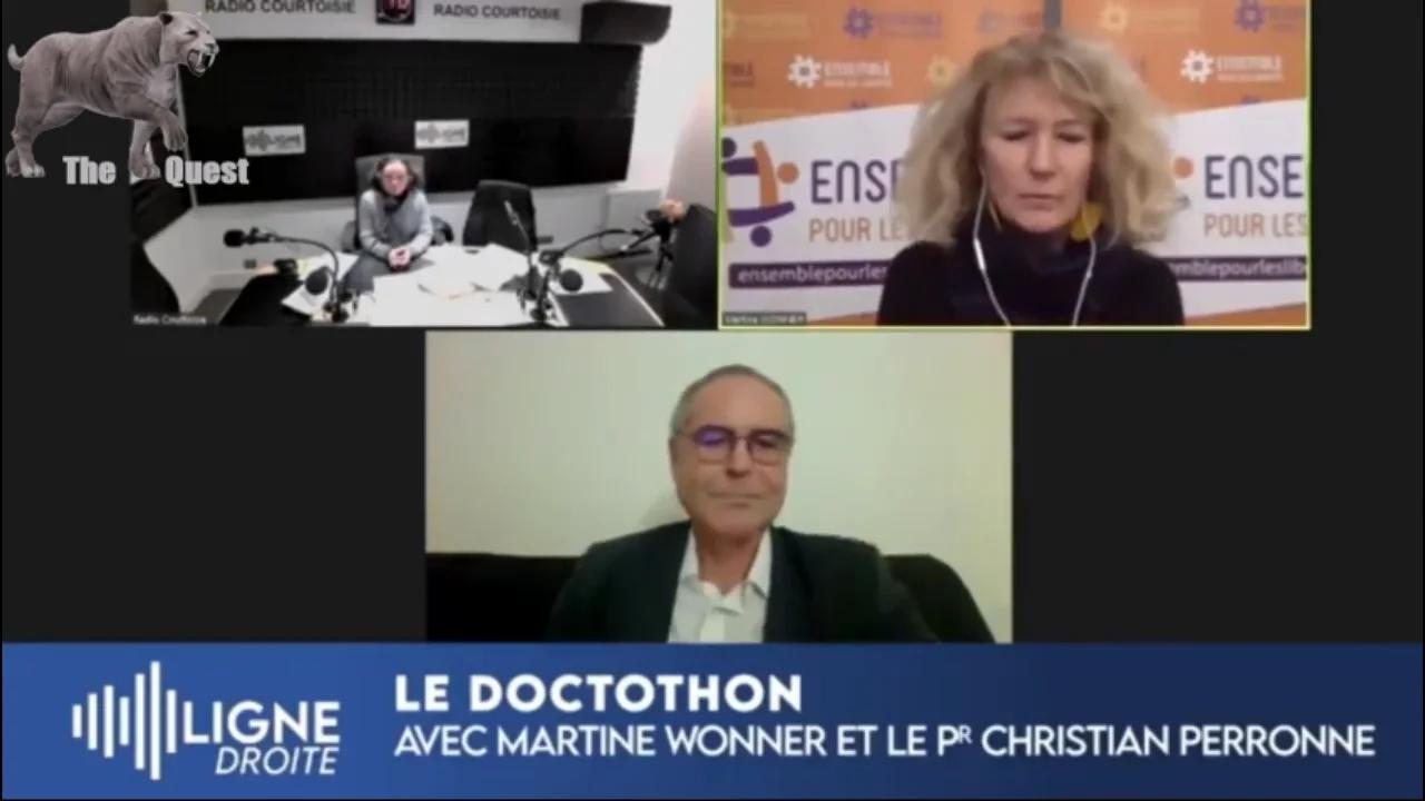Pr. Perronne et Martine Wonner parlent du Doctothon - Décembre 2021