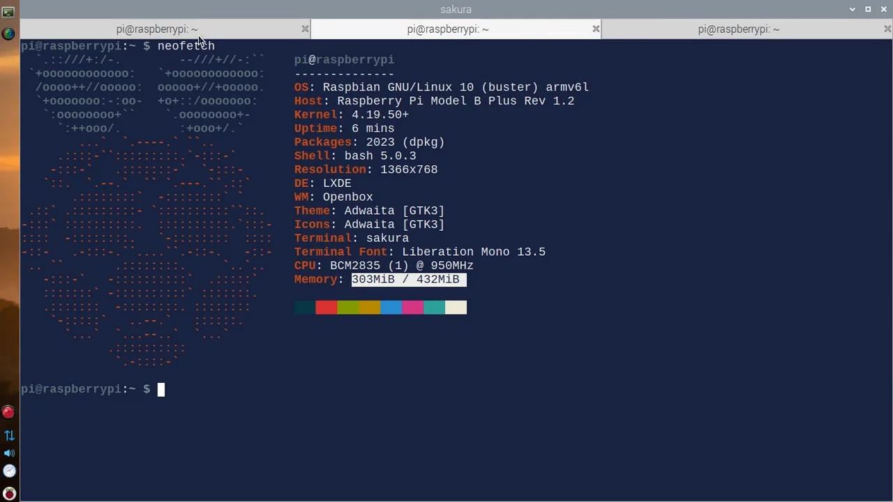 Raspbian Buster 10 na (starym) Raspberry Pi 1 (700 Mhz i 512 MB RAM) | Old Raspberry Pi 1 with ...