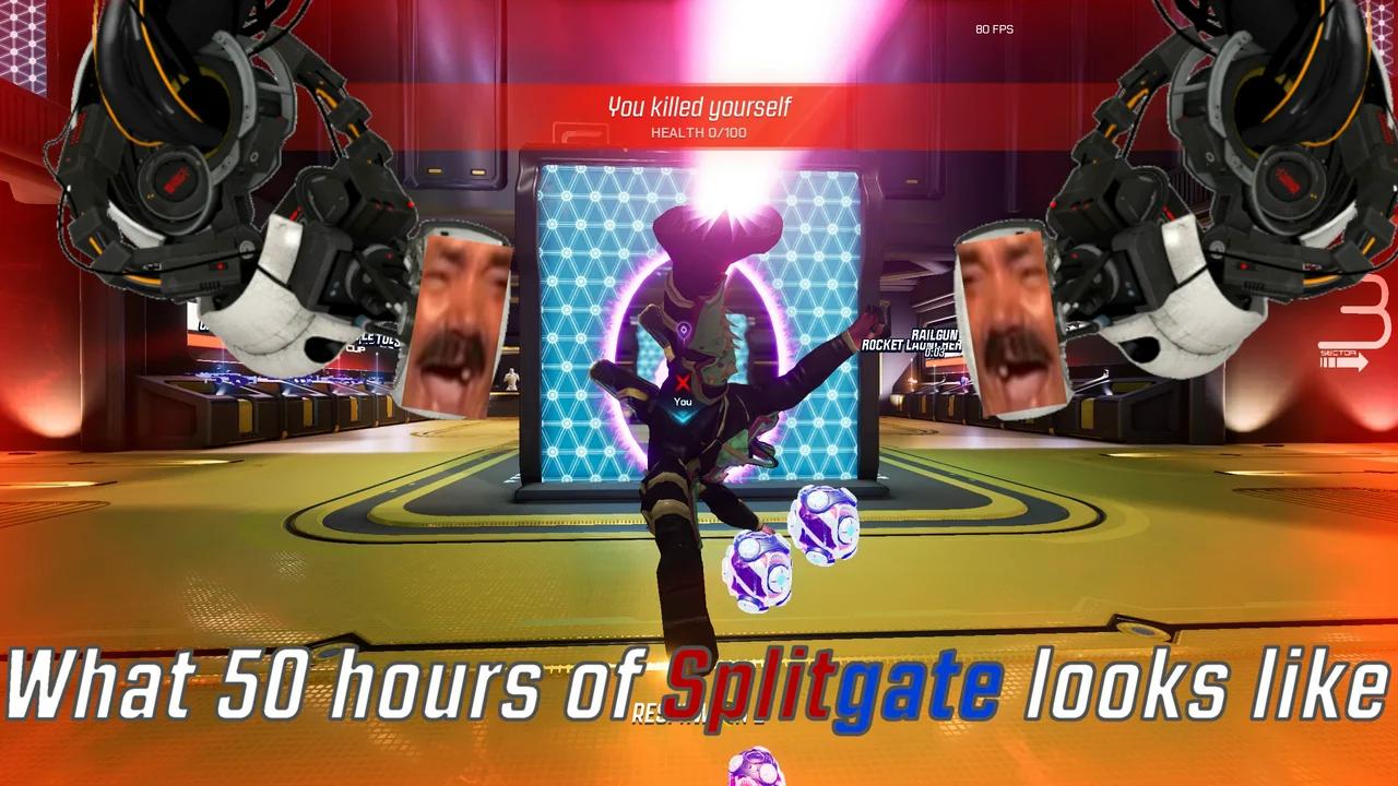 What 50 hours of Splitgate looks like