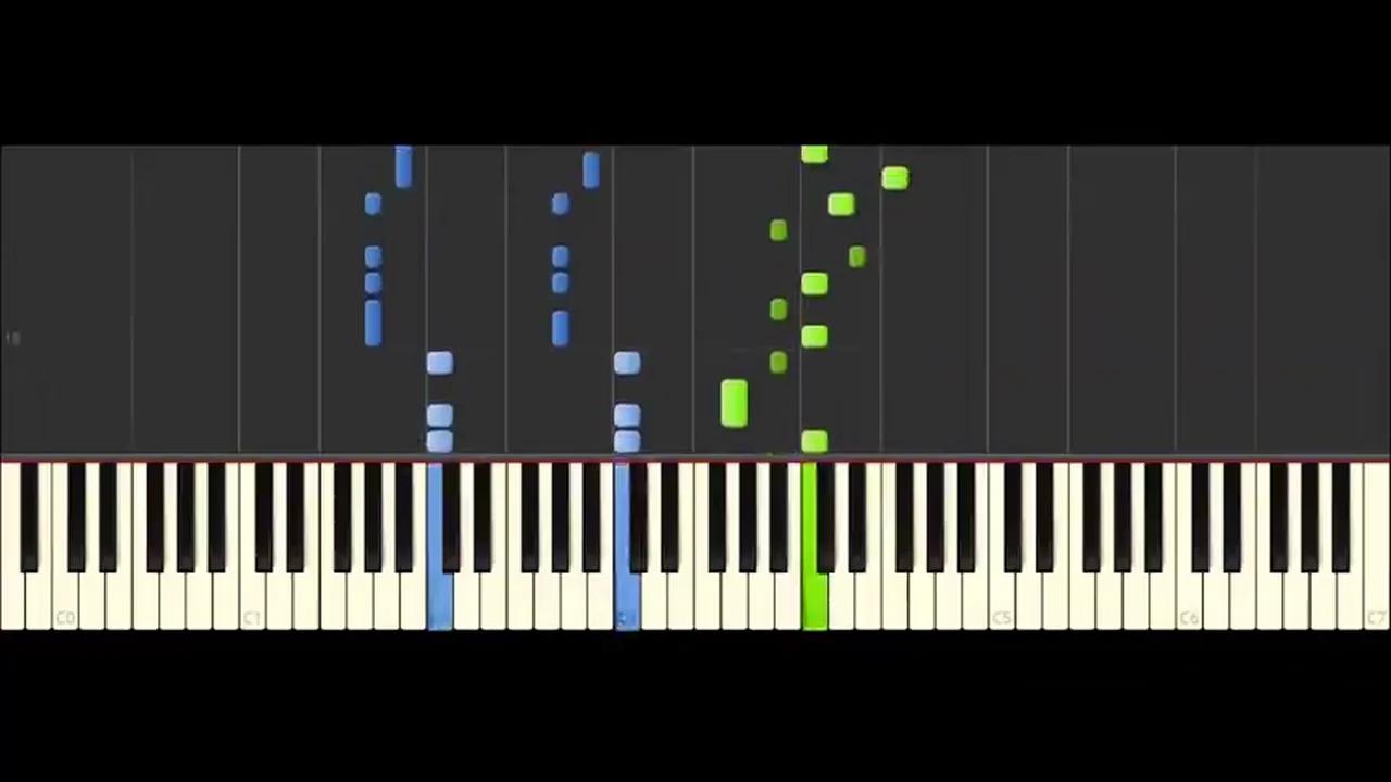 Geometry Dash Meltdown - The Seven Seas Piano Tutorial Synthesia
