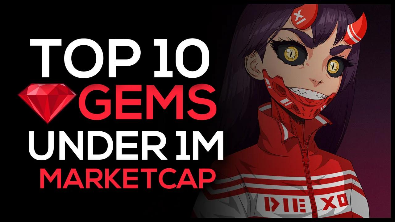 Top 10 Crypto Gems Under 1M Market Cap