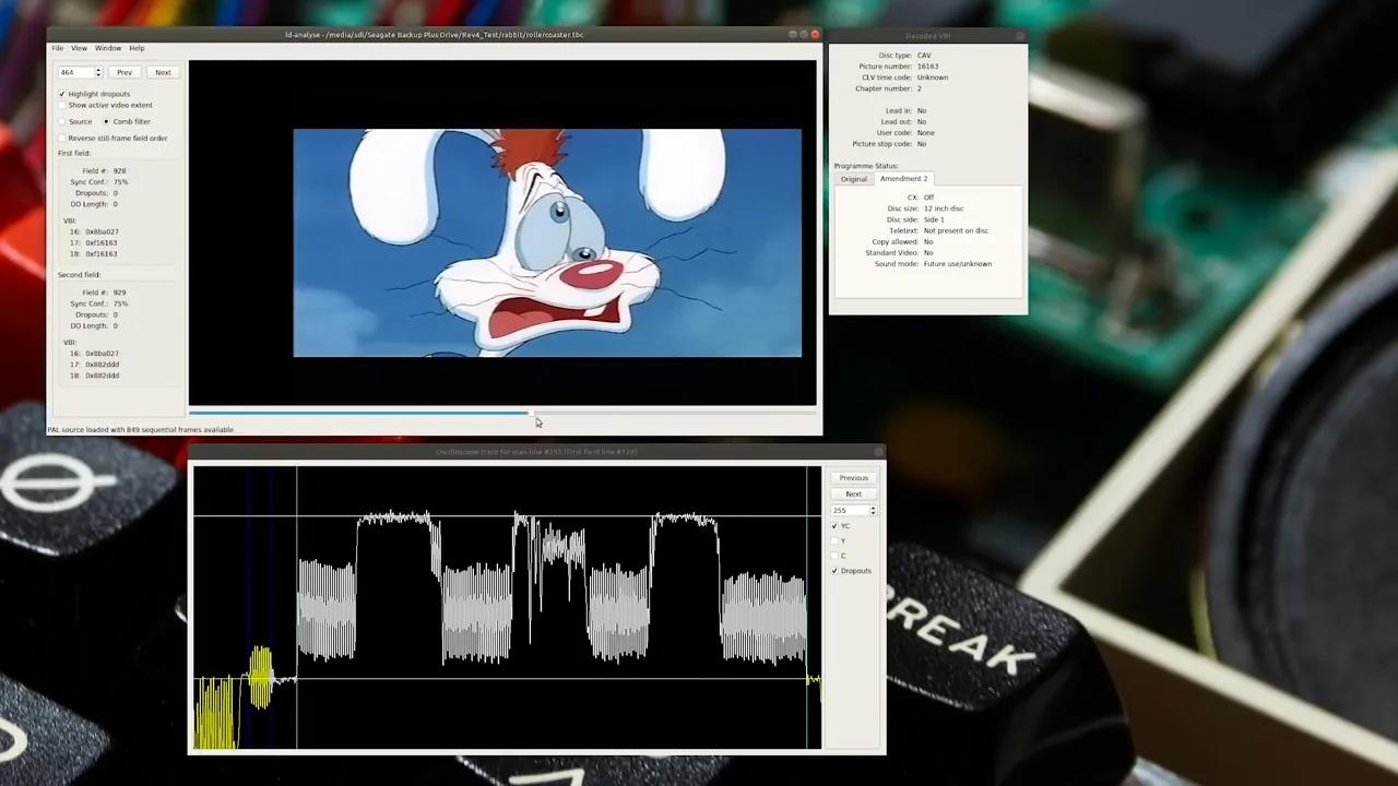 Domesday Duplicator and ld-decode (rev4) demonstration