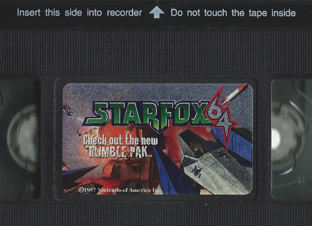Starfox 64 Brought to you by: Nintendo Power promo VHS tape