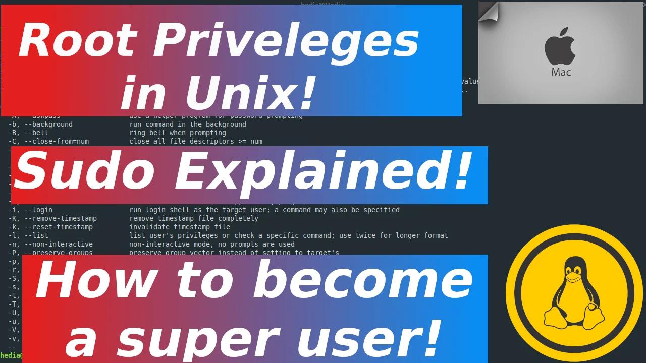 Introduction to Sudo - Unix Privilege Escalation for CLI commands!