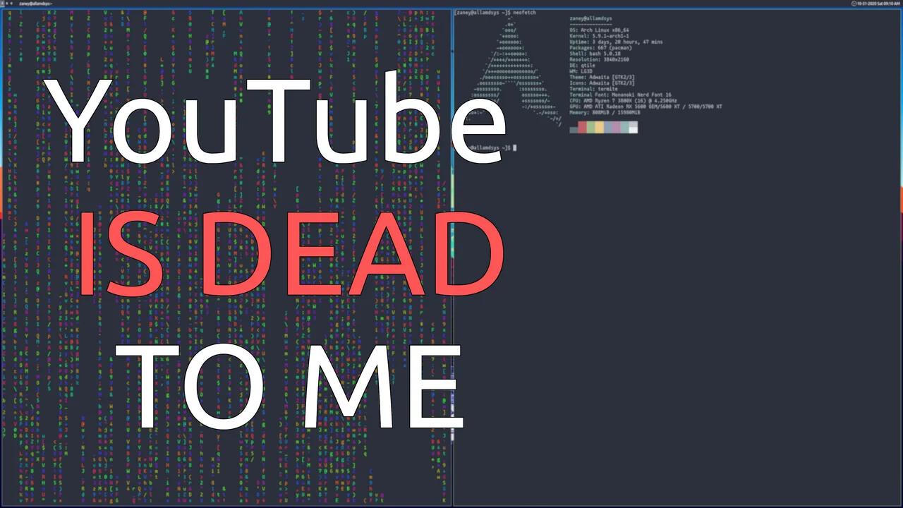 YouTube Is Dead To Me | I'm Now A LBRY Exclusive ;D