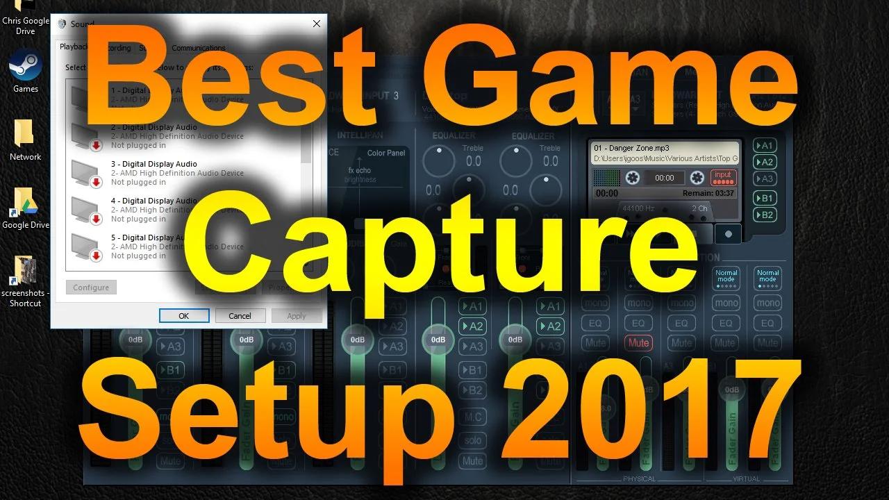 Best Game Capture / Streaming Setup 2017 - OBS, Voicemeeter, & Teamspeak