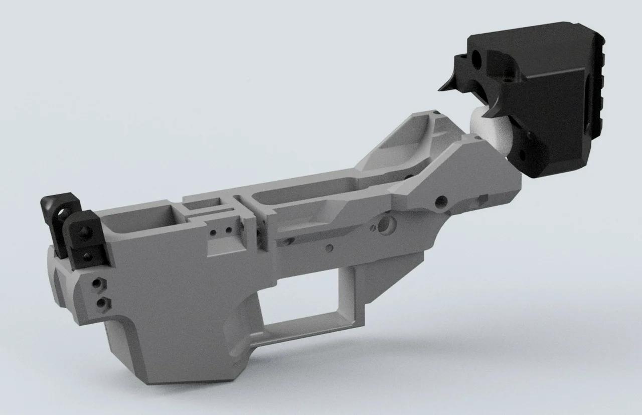 NOBU v2 3D Printed Lower Receiver for BC-9 Bufferless