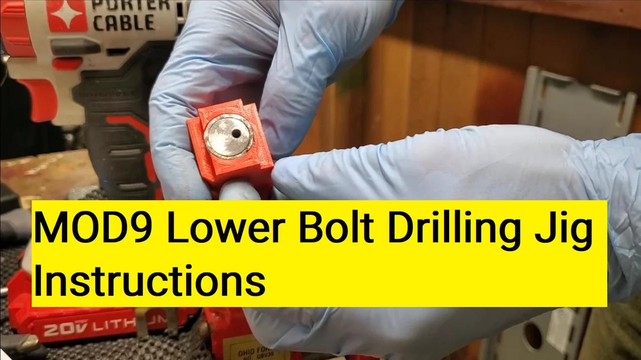 MOD9 Lower Bolt Drilling Jig Video Instructions by v555