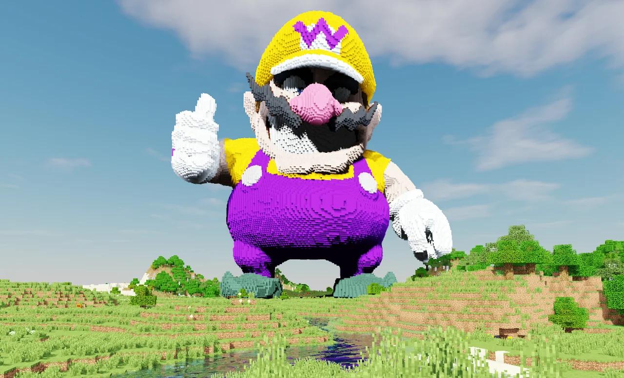 Minecraft Wario Build Schematic - Mario
