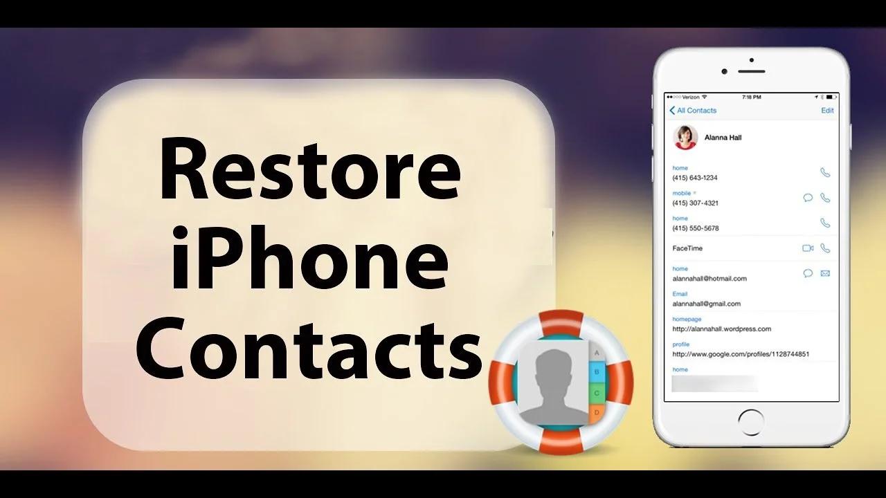 How to Recover Deleted Contacts from iPhone