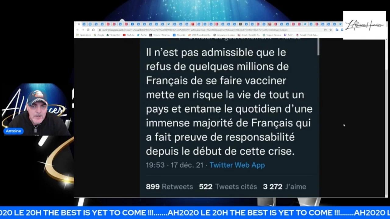 AH2020 20-12-2021 LE CHEMIN N EST PAS FINI CA COMMENCE 3 Ans d information déjà