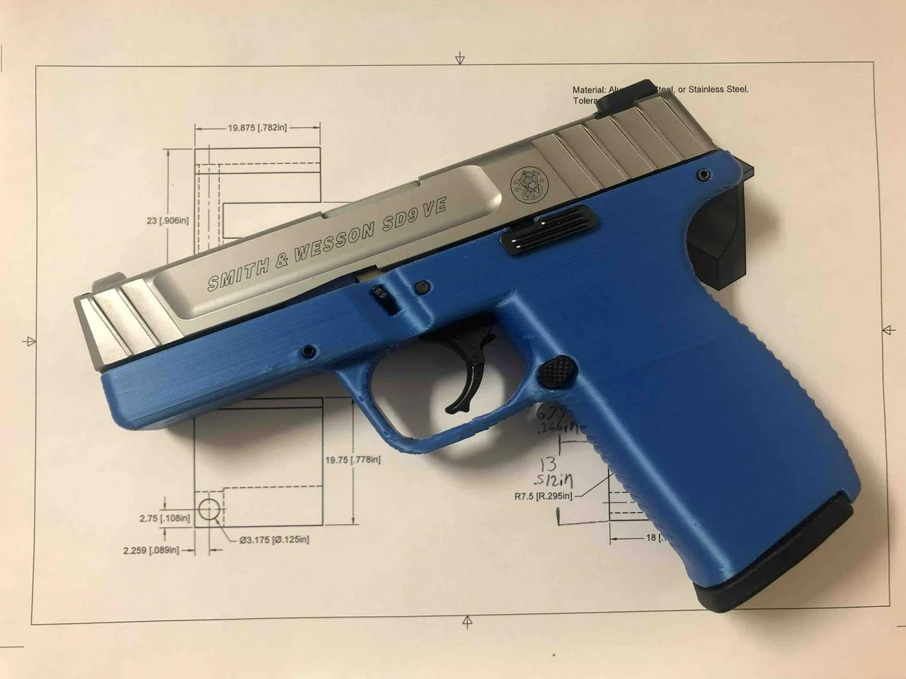 Freeman's SD9 - 3d Printable SD9 Frame