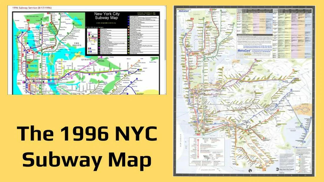 The 1996 NYC Subway Map (2 Versions)