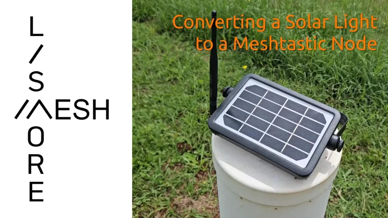 Converting a Solar Light to a Meshtastic Node