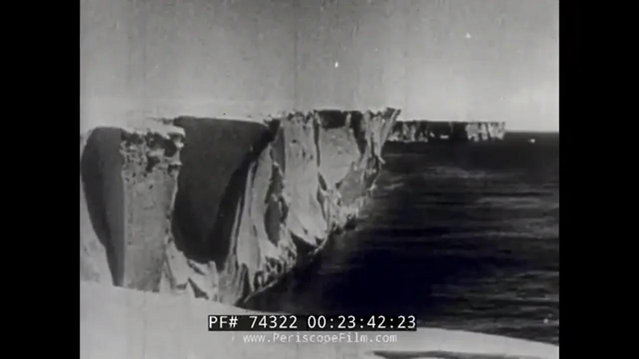 DOCUMENTARY FOOTAGE - General Byrd's Discovery Mission Reaches the ...