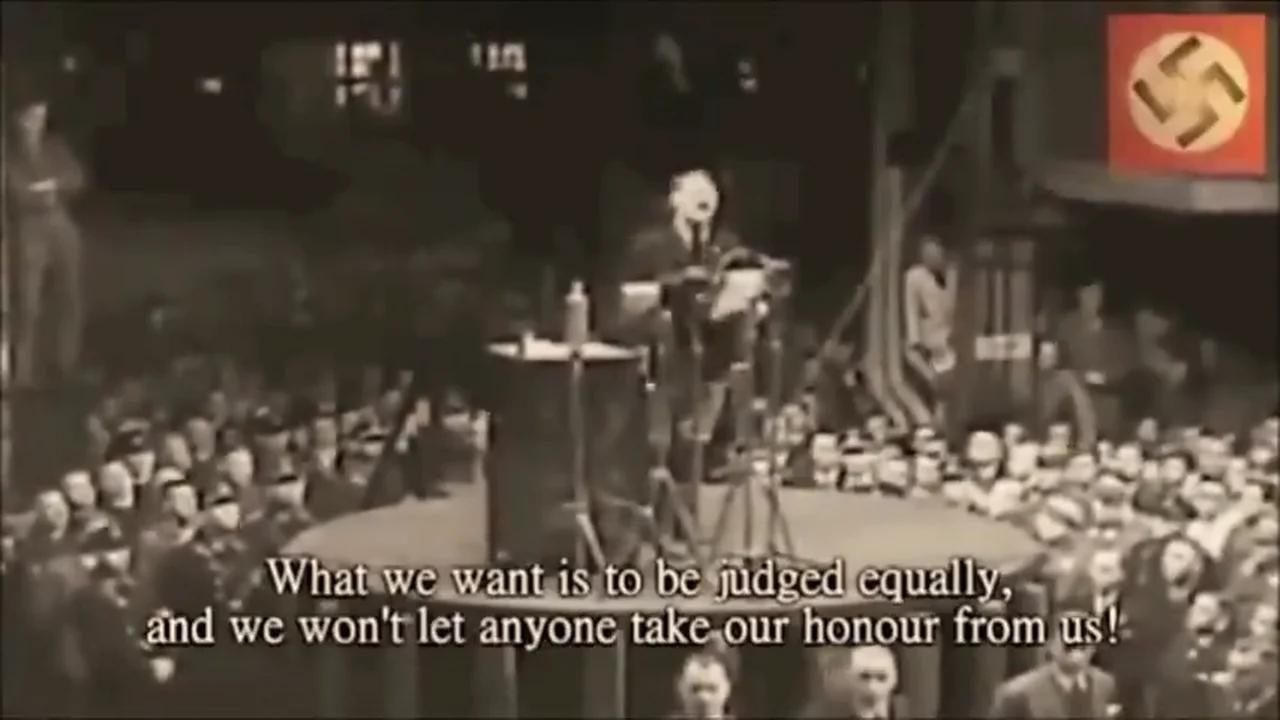 HITLER FOR PEACE: Footage of Adolf's Speaking and Rallying for Peace