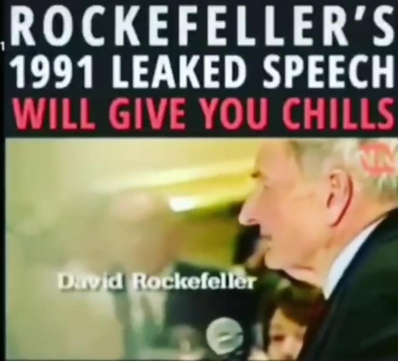 Rockefeller 1991 leaked speech - What you need to know about the elites