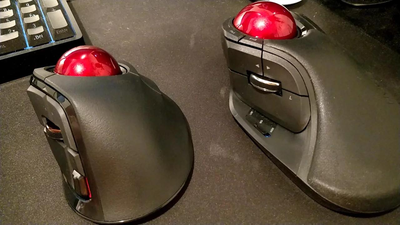 Elecom Trackballs: Huge vs. Deft Pro