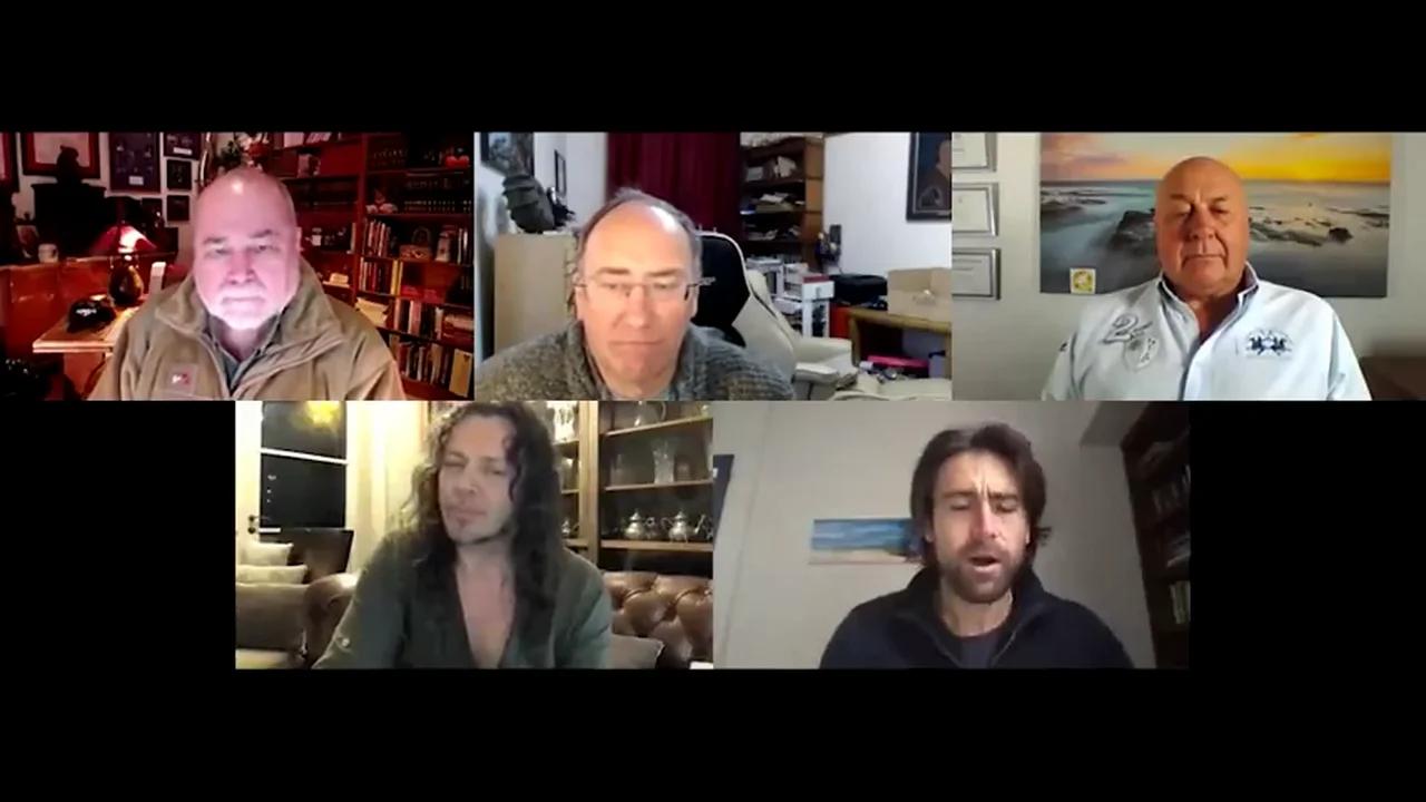 Robert David Steele, Simon Parkes, Charlie Ward, Sacha Stone and Sean ...