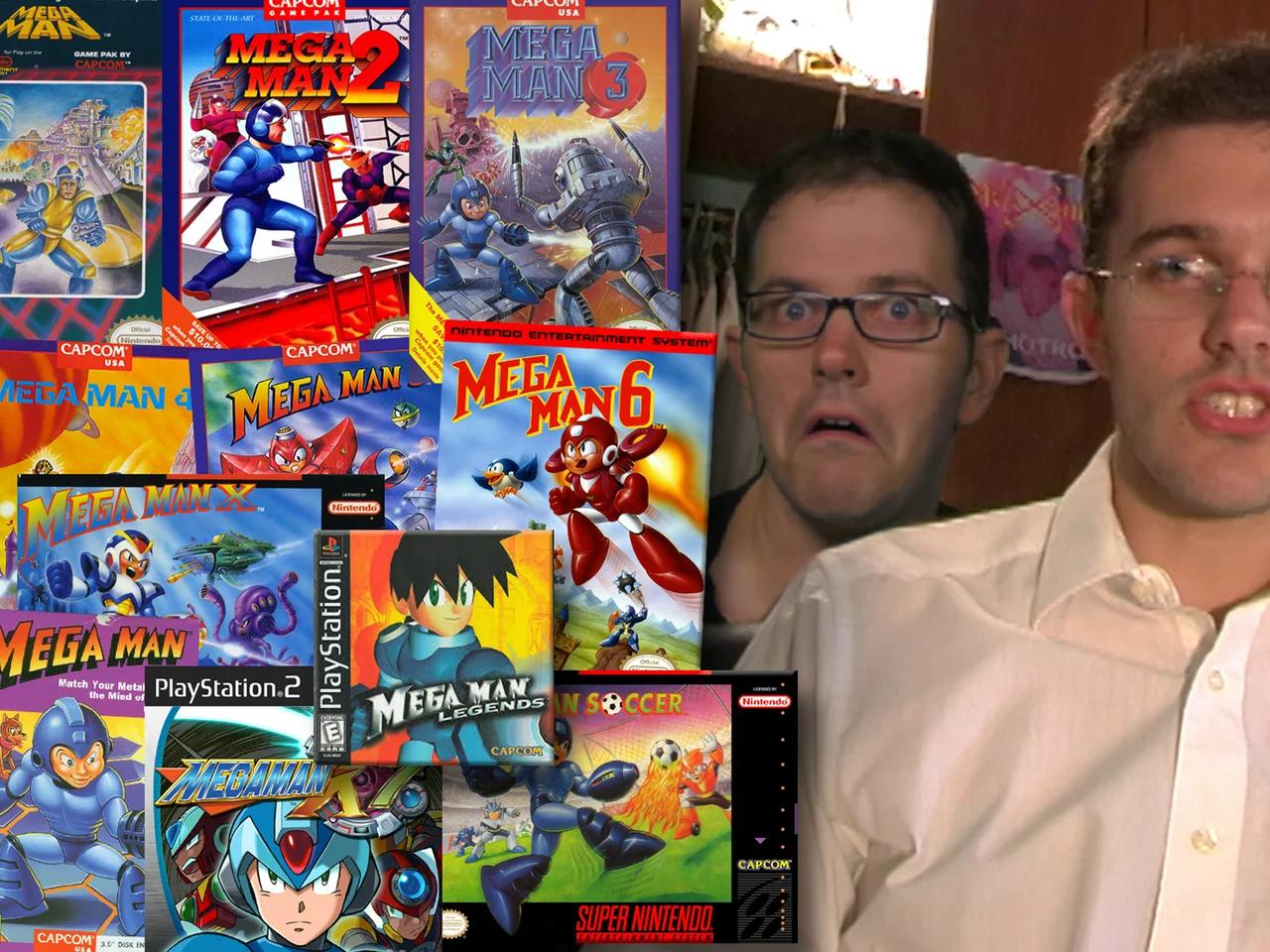 MEGA MAN Games (DOS, PS1, PS2) Angry Video Game Nerd (AVGN) Episode 139