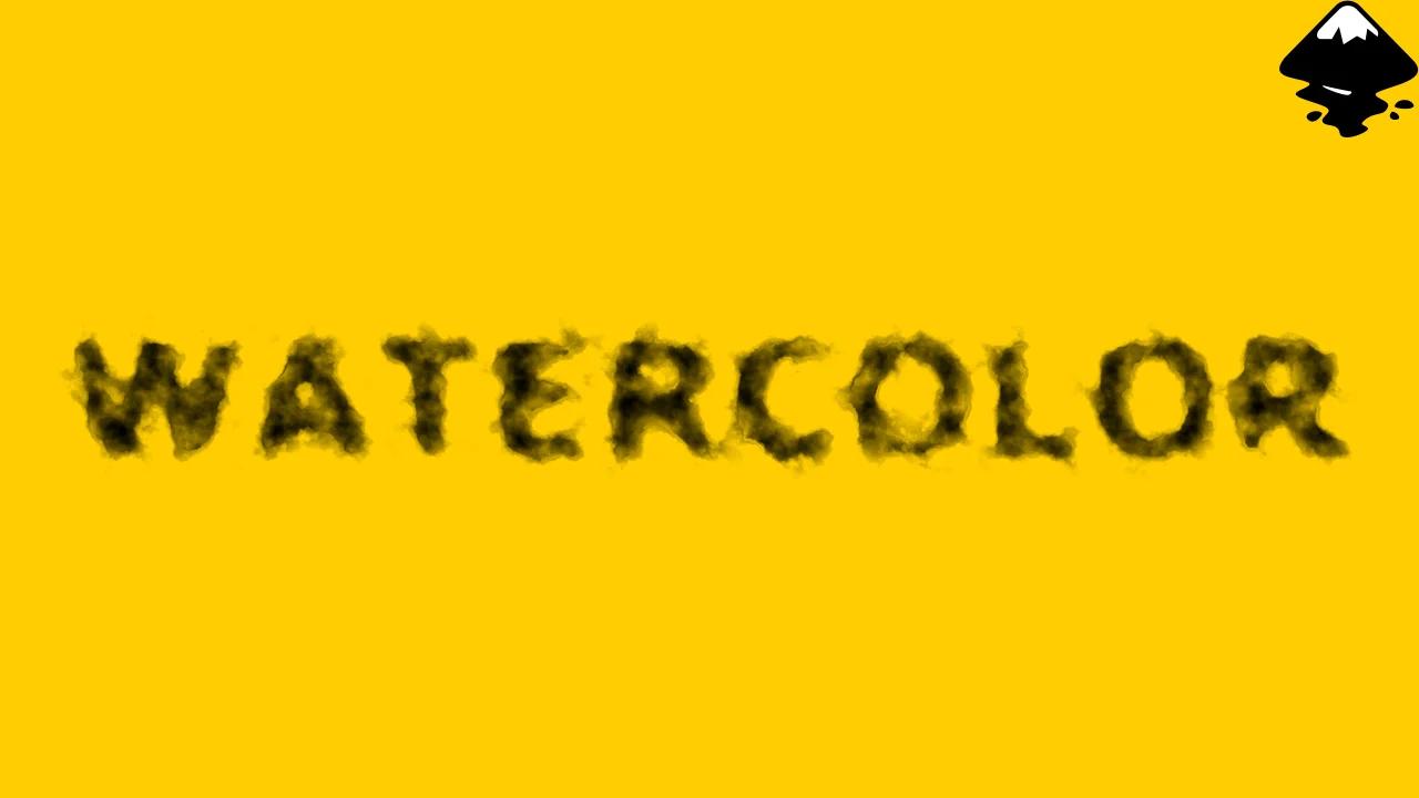 How to create a Watercolor Text Effect in Inkscape