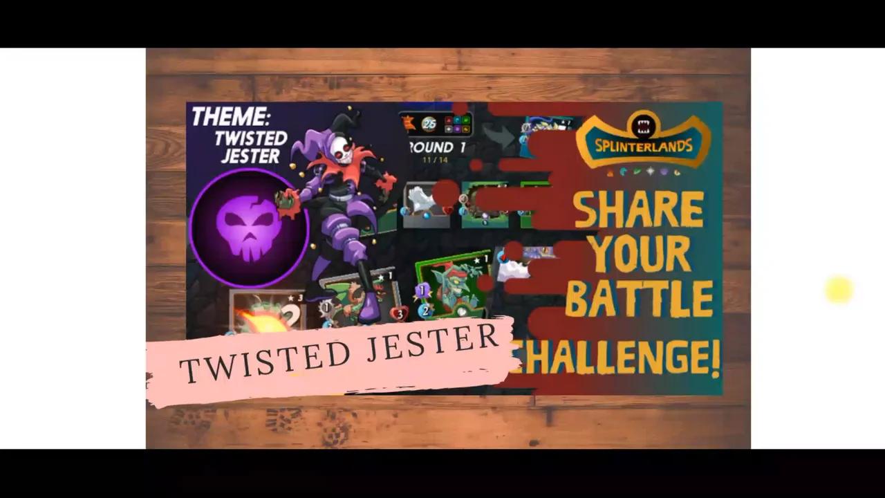 SplinterLands:: Share Your Battle Challenge:: TWISTED JESTER | LIVE Battle & Strategy Discussed